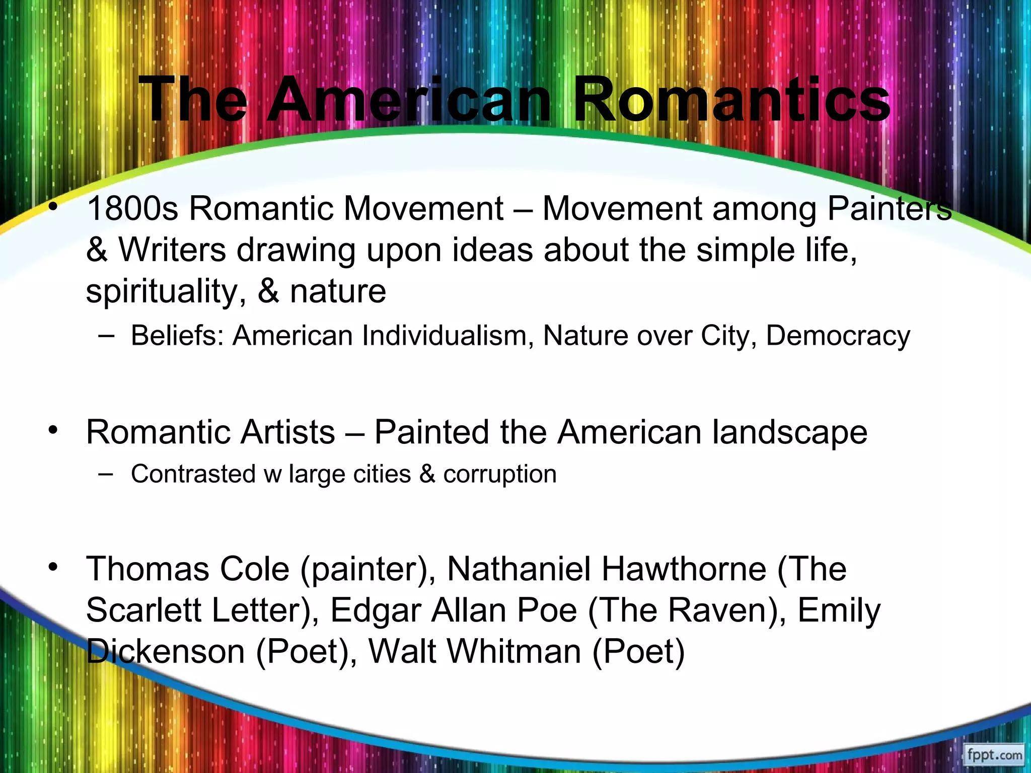 New Movements in America | PPT