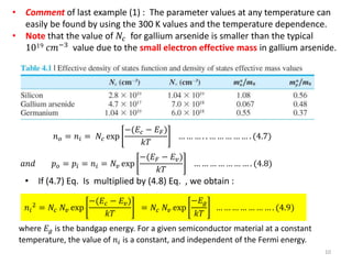 Ch.4, The Semiconductor in Equilibrium | PPTX