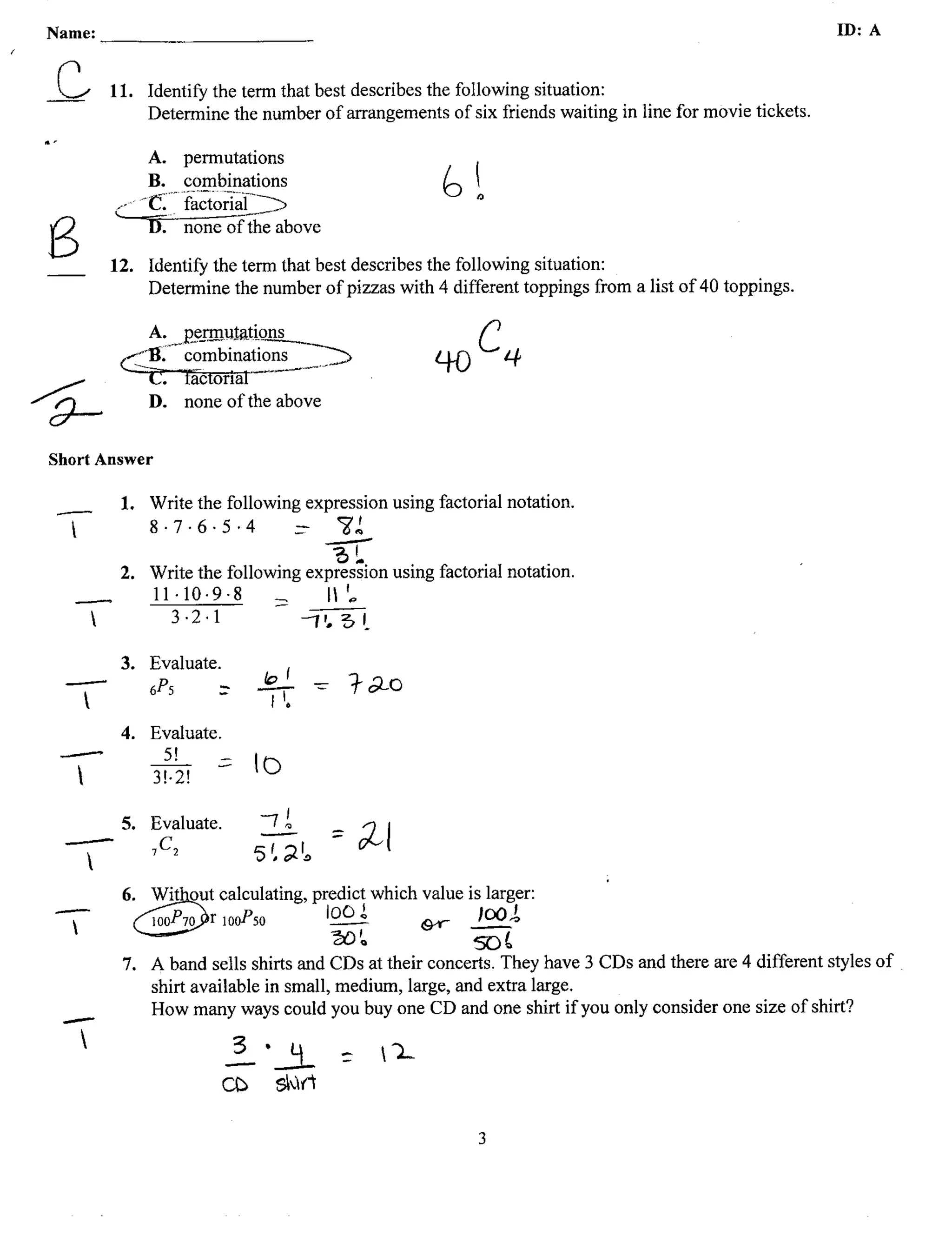 Mrs. Sack's Foundations 30 Ch. 4 review assignment(answers) | PDF