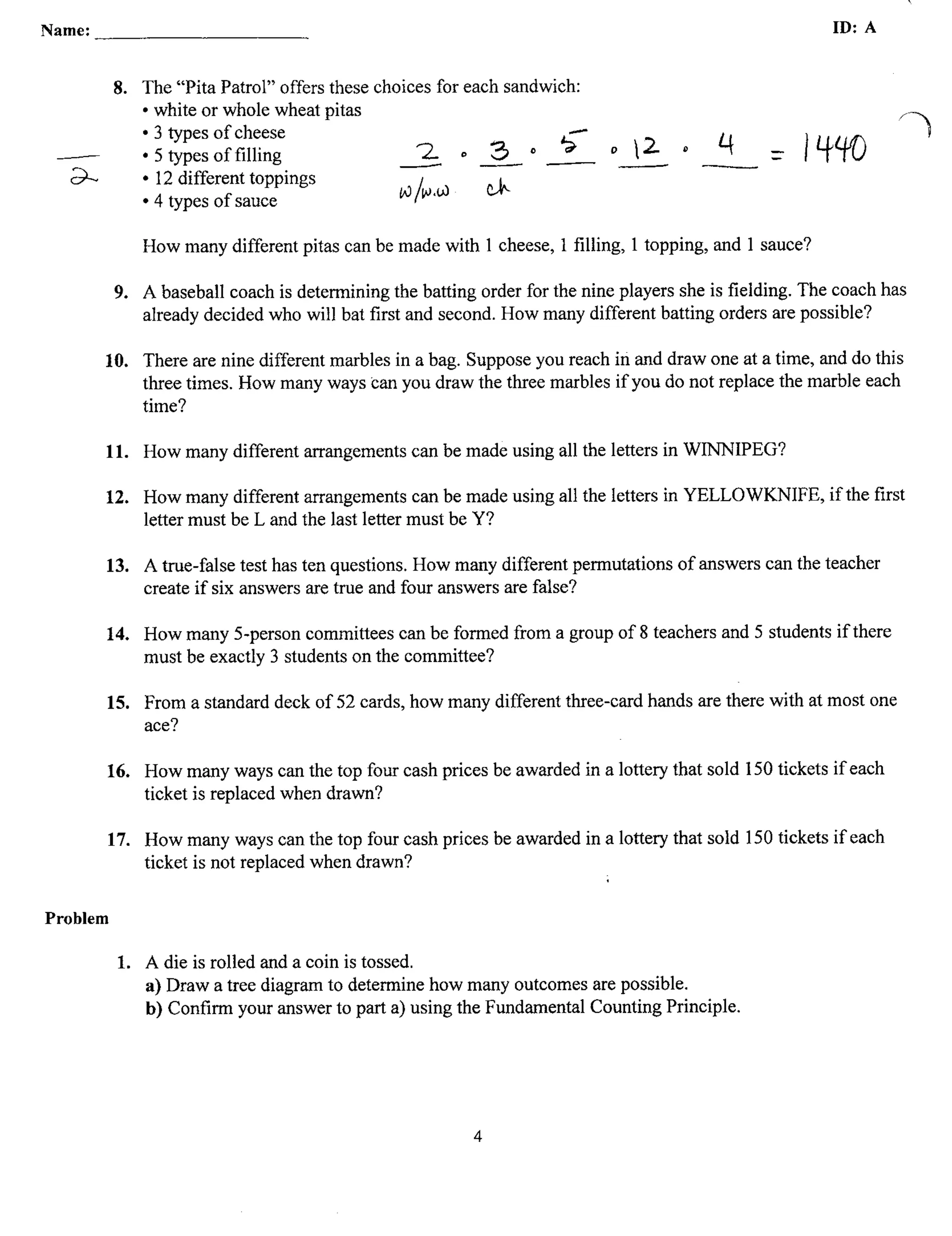 Mrs. Sack's Foundations 30 Ch. 4 review assignment(answers) | PDF