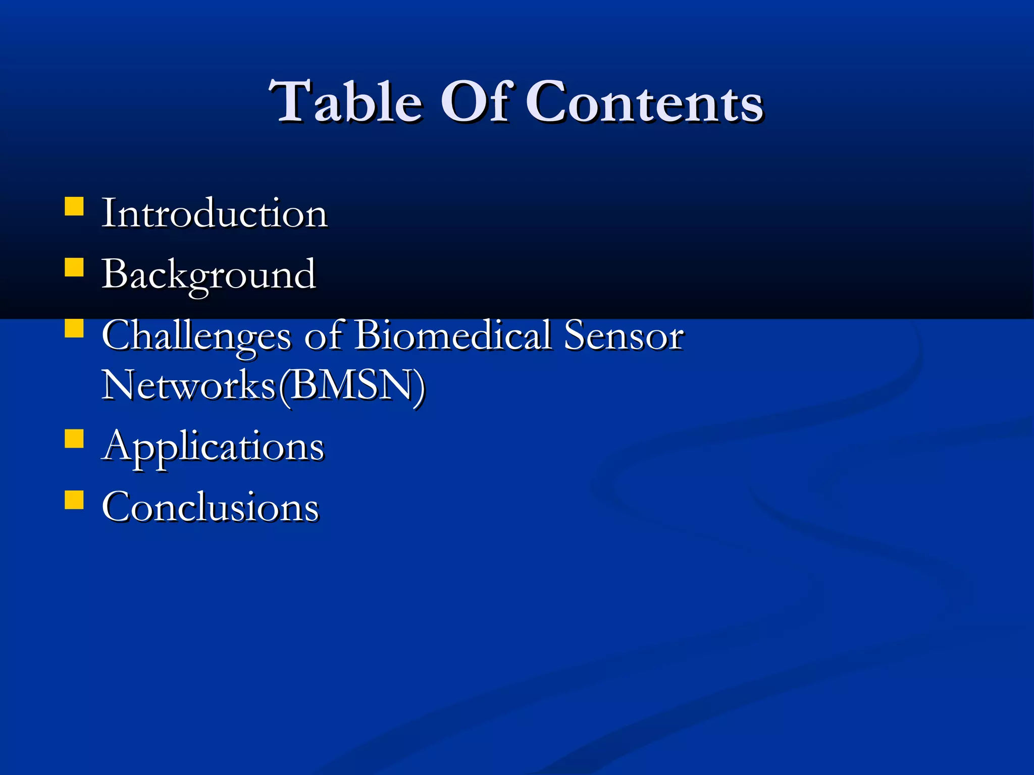 Sensor Biomedical applications | PPT