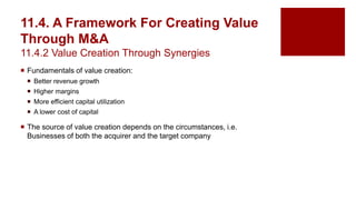 Ch.11 Creating Value through Mergers and Acquisitions | PPTX