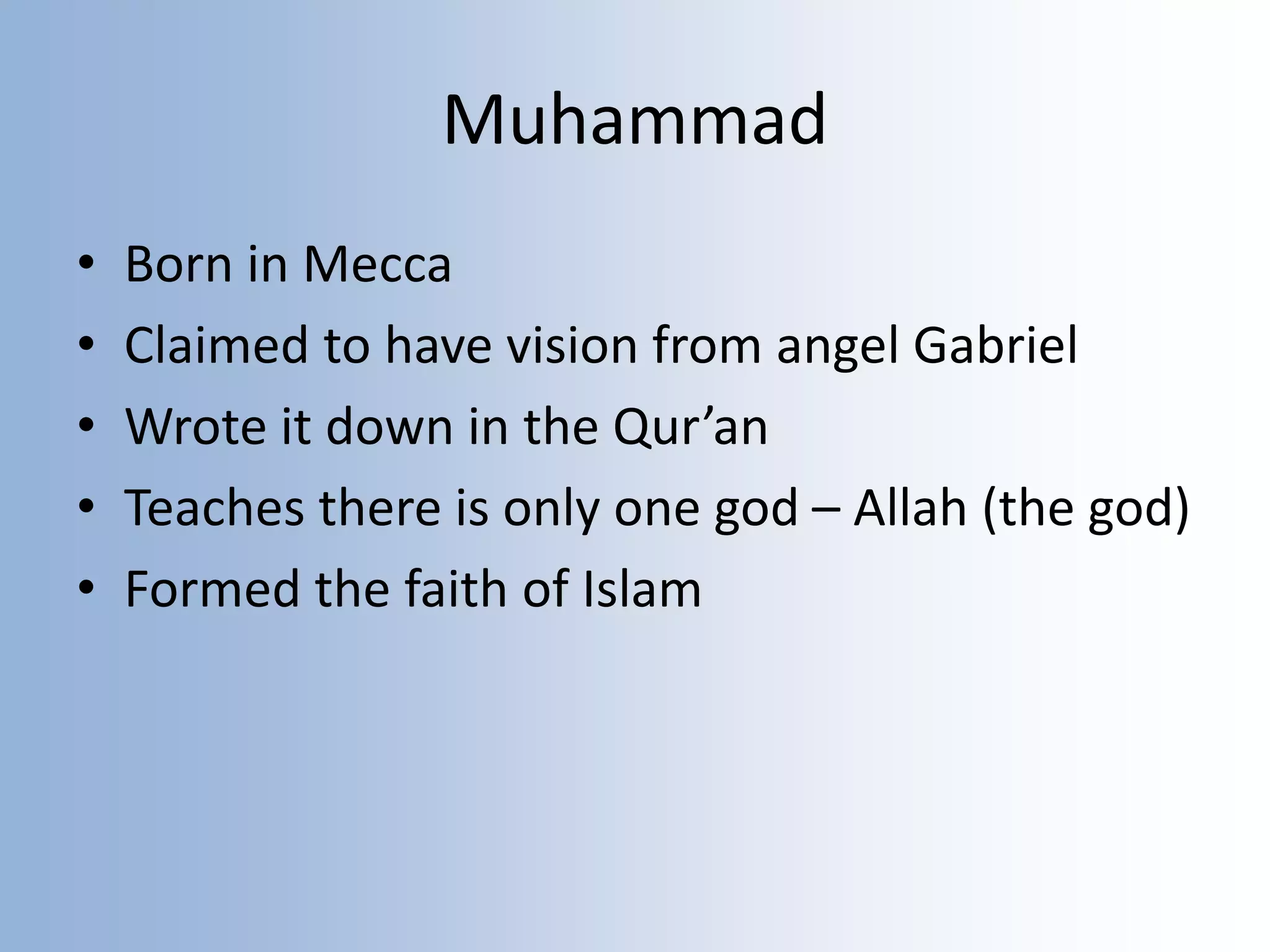 Ch. 2 Sec. 1 The Origin of Islam | PPTX