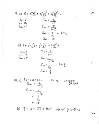Mrs. Sack's PRE-CALC 20 Ch. 1 textbook review assignment (key) | PDF ...