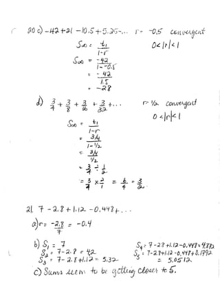 Mrs. Sack's PRE-CALC 20 Ch. 1 textbook review assignment (key) | PDF ...