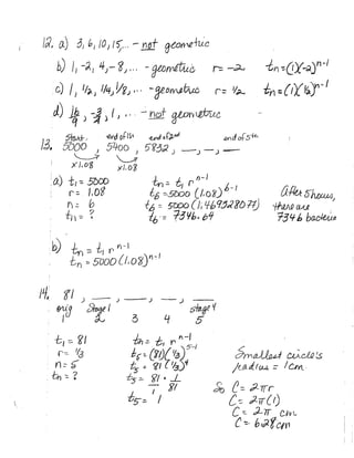 Mrs. Sack's PRE-CALC 20 Ch. 1 textbook review assignment (key) | PDF ...