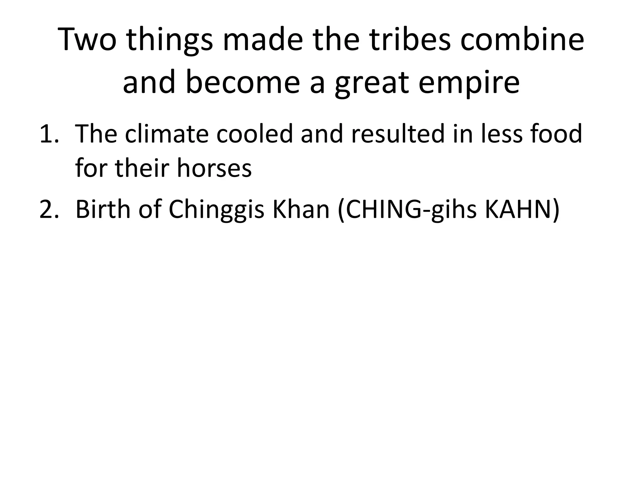 Ch. 4 Sec. 3 Rise of Mongol | PPT