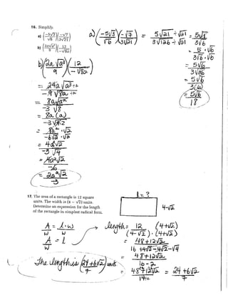 Mrs. Sack's Pre-Calc 20 Ch. 5 review assignment answer key (pg 304) | PDF