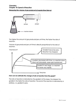 Ch. 18 Speed of Reaction | PDF