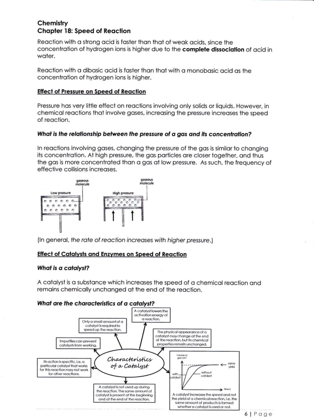 Ch. 18 Speed of Reaction | PDF