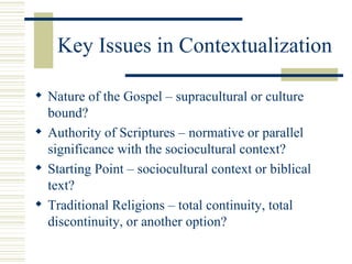 Ch.19 contextualization | PPT