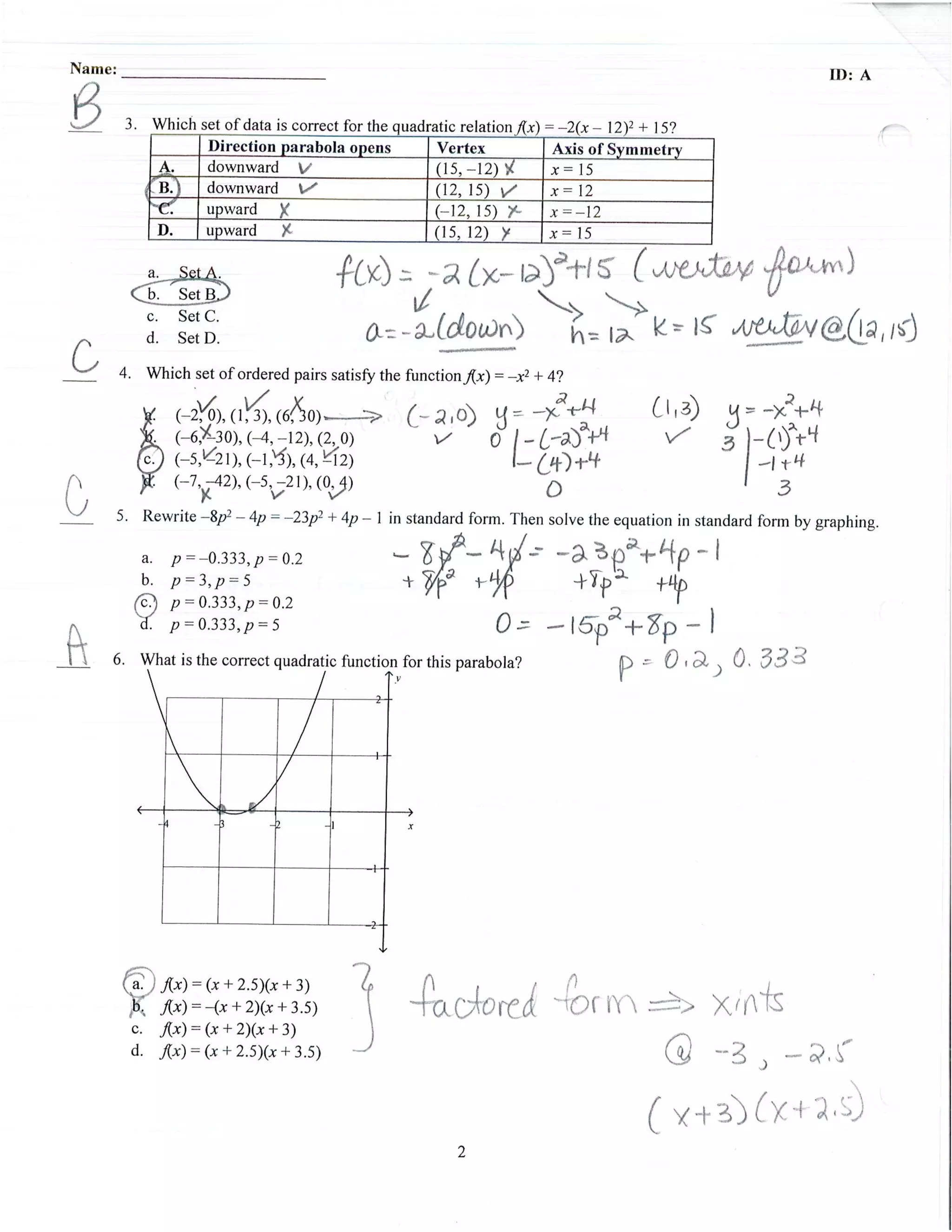 Mrs. Sack's Foundations 20 Ch. 7 review assignment(2)key | PDF ...