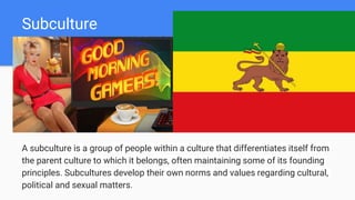 Ch.1 subcultures & co cultures | PPTX