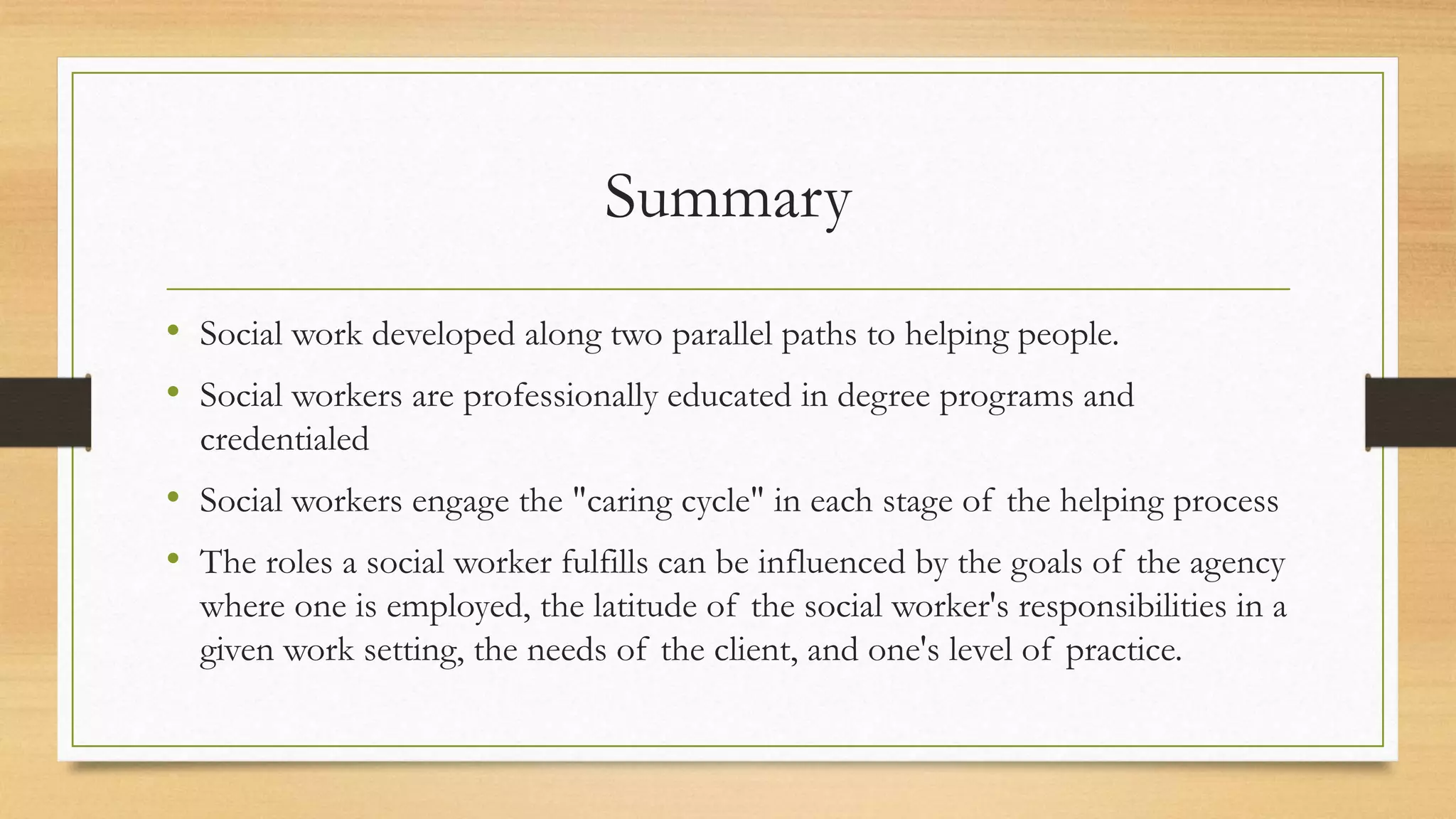 SWK 501 Ch. 1 introduction to social work | PPTX