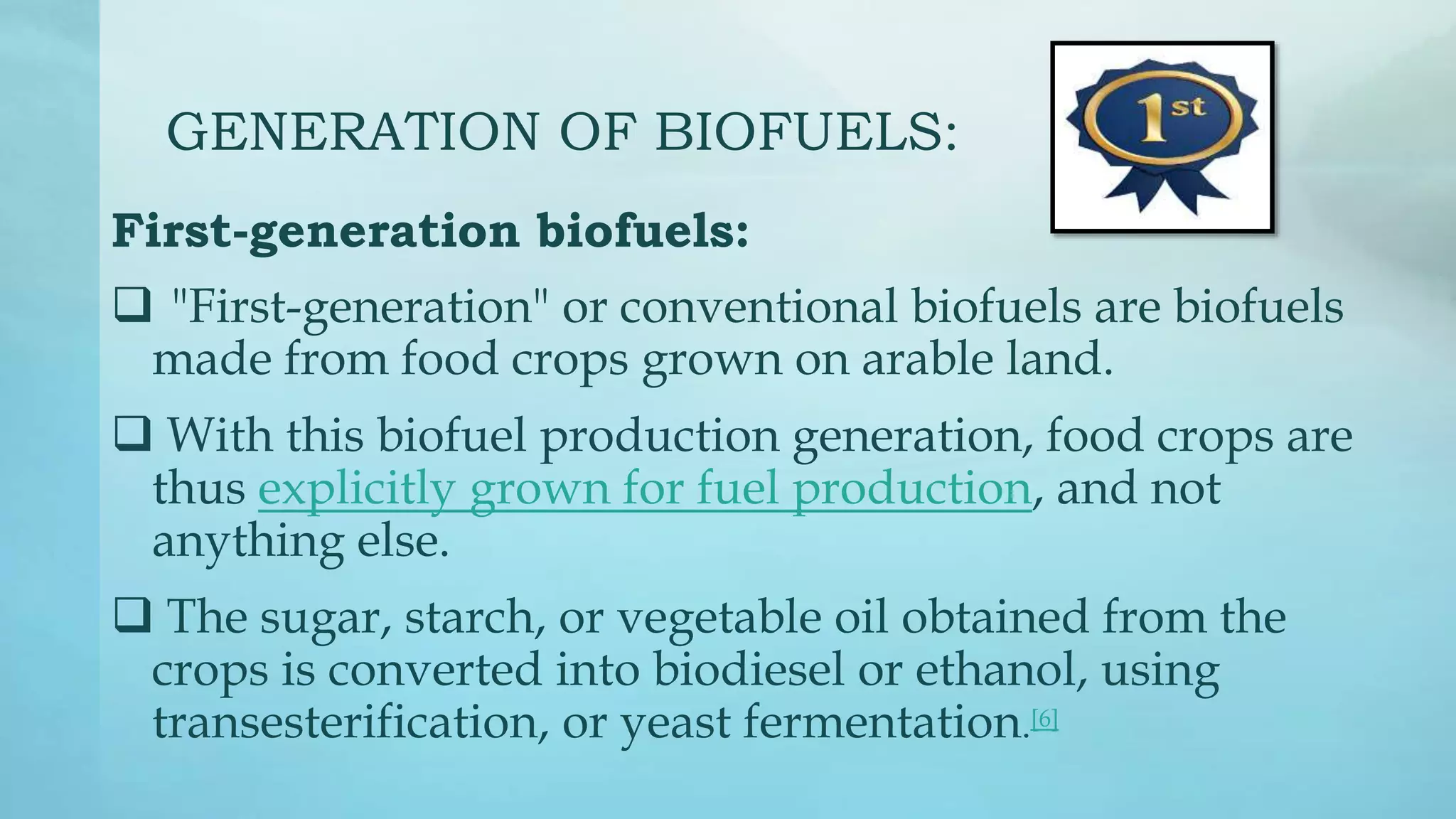 Biofuels - CHEMISTRY | PPTX