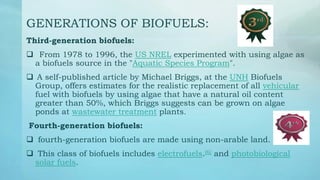 Biofuels - CHEMISTRY | PPTX
