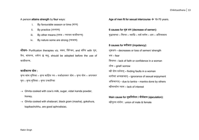 Charak chikitsa short note in chikitsa sutra | PDF