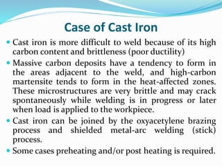 Ch 19 gas welding, gas cutting & arc welding | PPTX