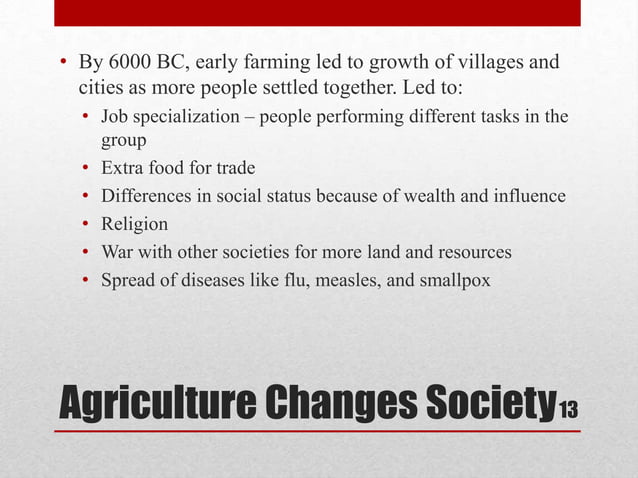 Ch. 1 beginnings of civilizations | PPTX | Agriculture | Industries