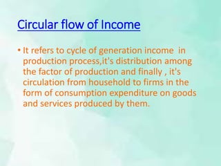 Circular flow of income | PPTX
