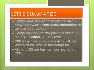 Computer System - An Overview | PPT