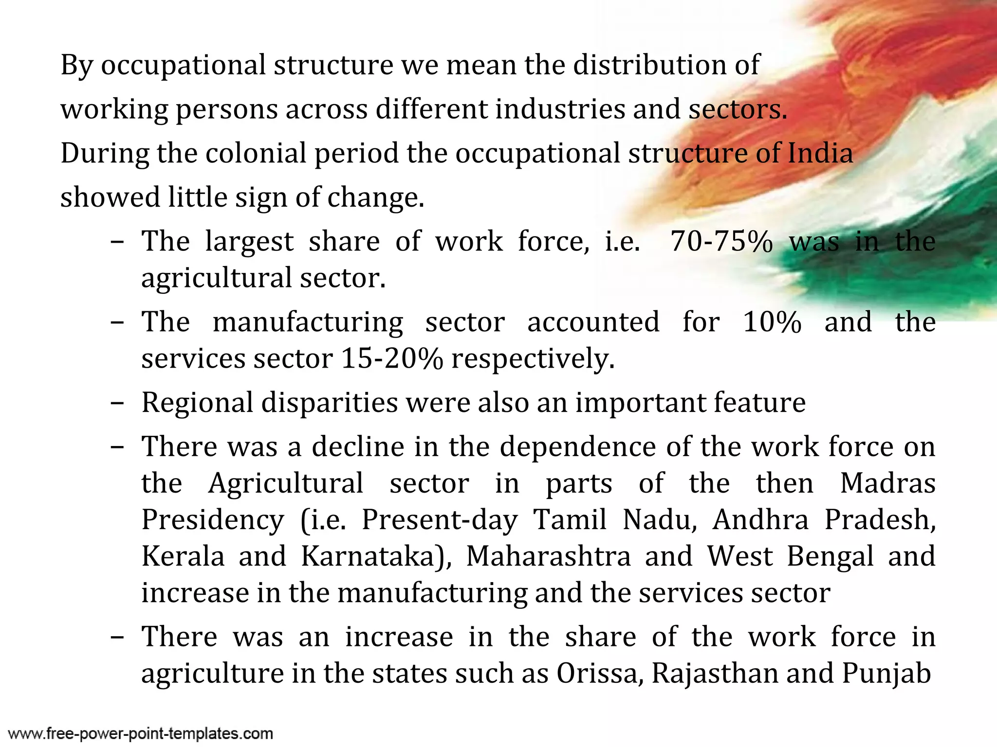CH: 1 INDIAN ECONOMY ON EVE OF INDEPENDENCE | PPT