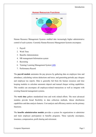 HR Software | DOC | Computer Software and Applications | Computing