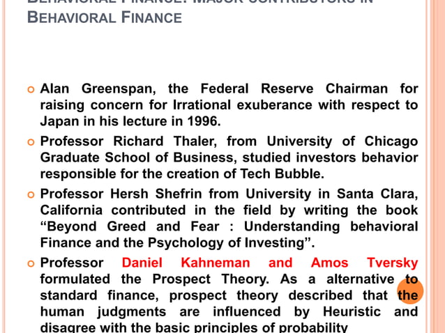 Behavioral Finance | PPTX