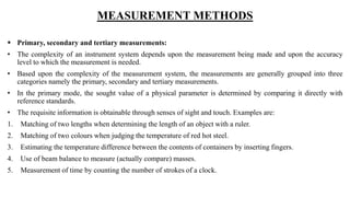 Ch 1 introduction to metrology, linear and angular measurement | PPTX