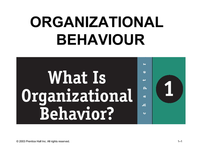 Ch 1 introduction to ob | PPT