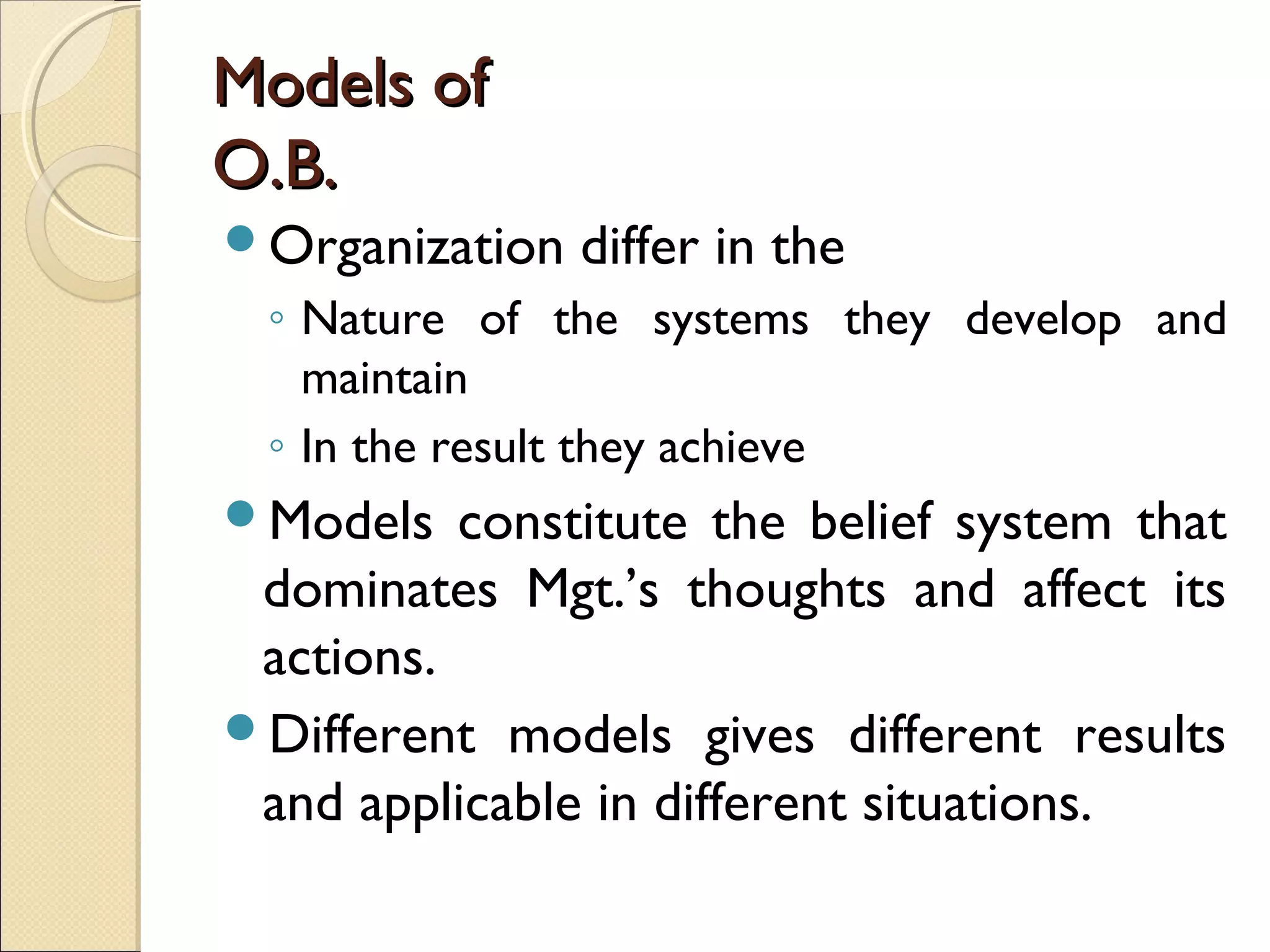 Ch 1 organisational behaviour | PPT
