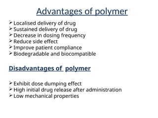 Introduction & role of Polymers in CrDDS | PPT