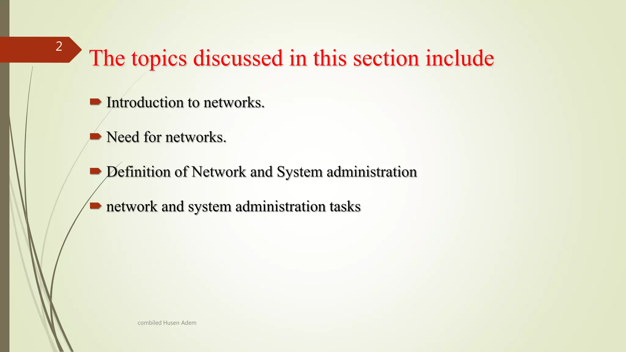 Network And System Administration Pptx Operating Systems Computer