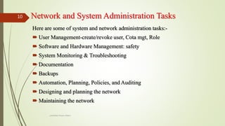 Network and System Administration | PPTX