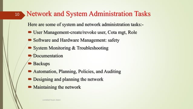 Network and System Administration | PPTX | Operating Systems | Computer ...