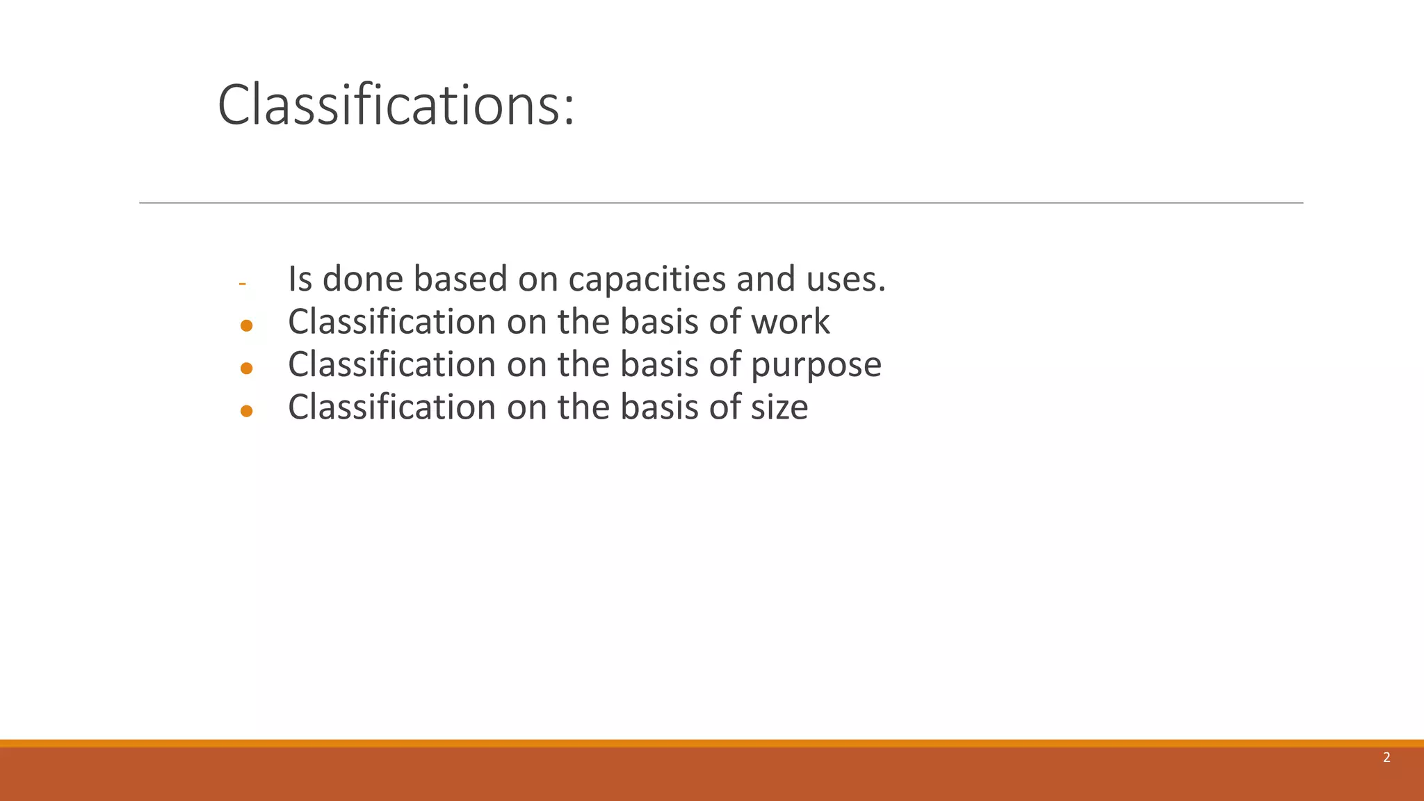 Classification of Computers | PPTX