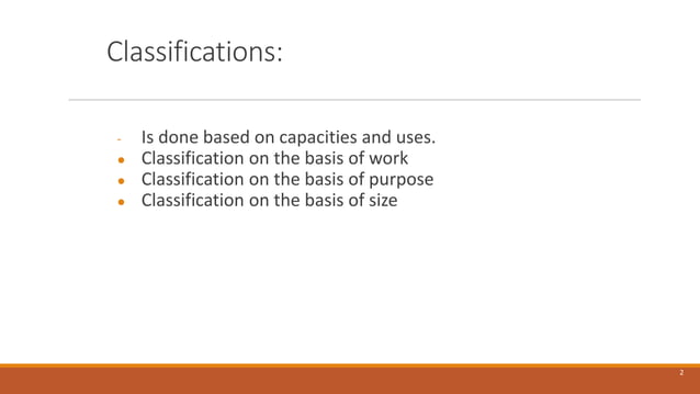 Classification of Computers | PPTX
