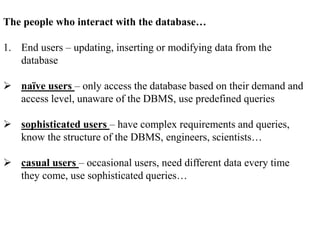 Ch 2-introduction to dbms | PPTX
