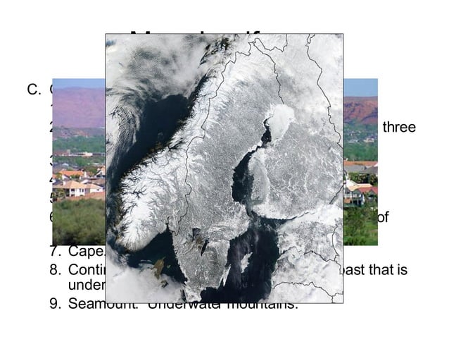 Earth's Features--Landforms and Water Features | PPT
