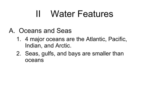 Earth's Features--Landforms and Water Features | PPT