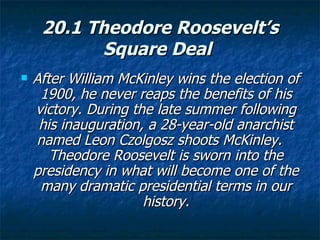 Ch 20 The Progressive Era Pp | PPT