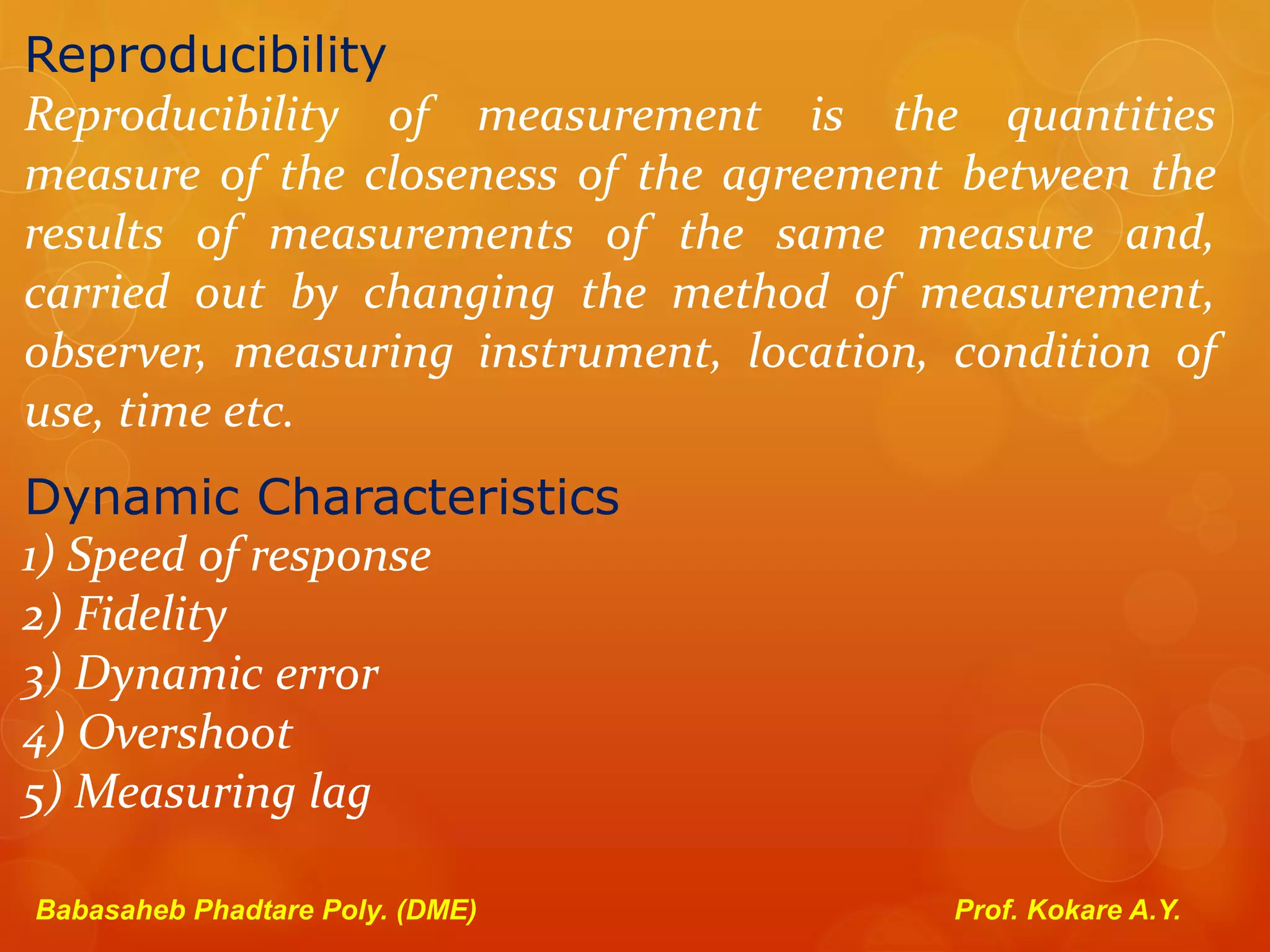 Ch. no. 1 introduction to measurement | PPTX