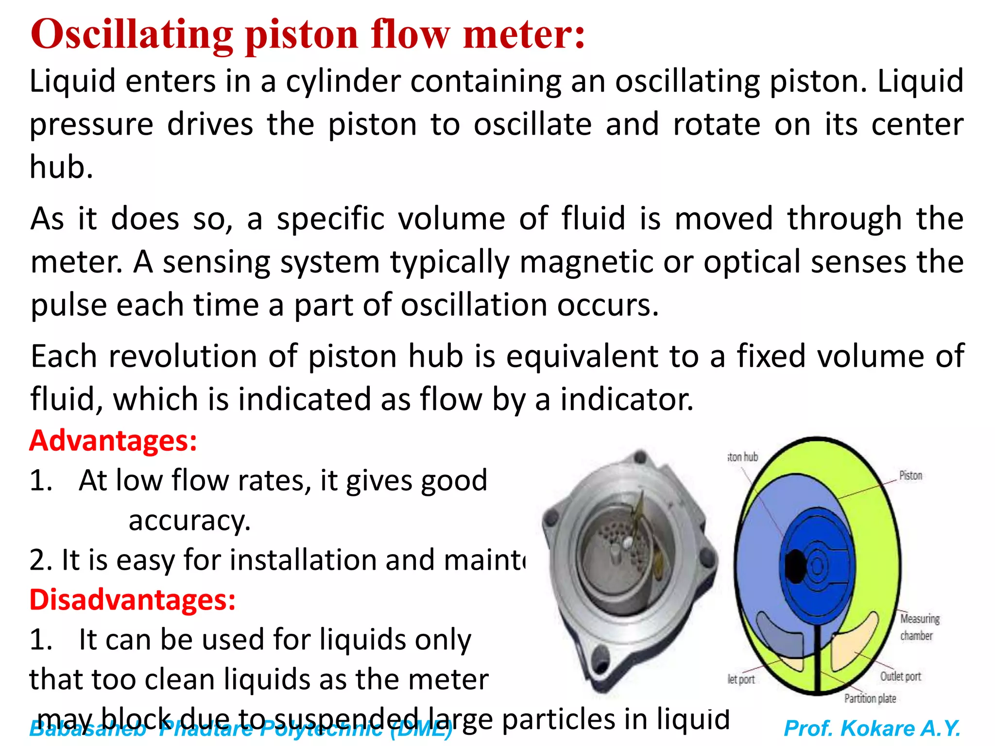 Ch. no. 4 flow measurement | PPTX
