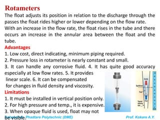 Ch. no. 4 flow measurement | PPTX