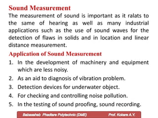 Ch. no. 6 miscellaneous measurement sound, speed and humidity ...