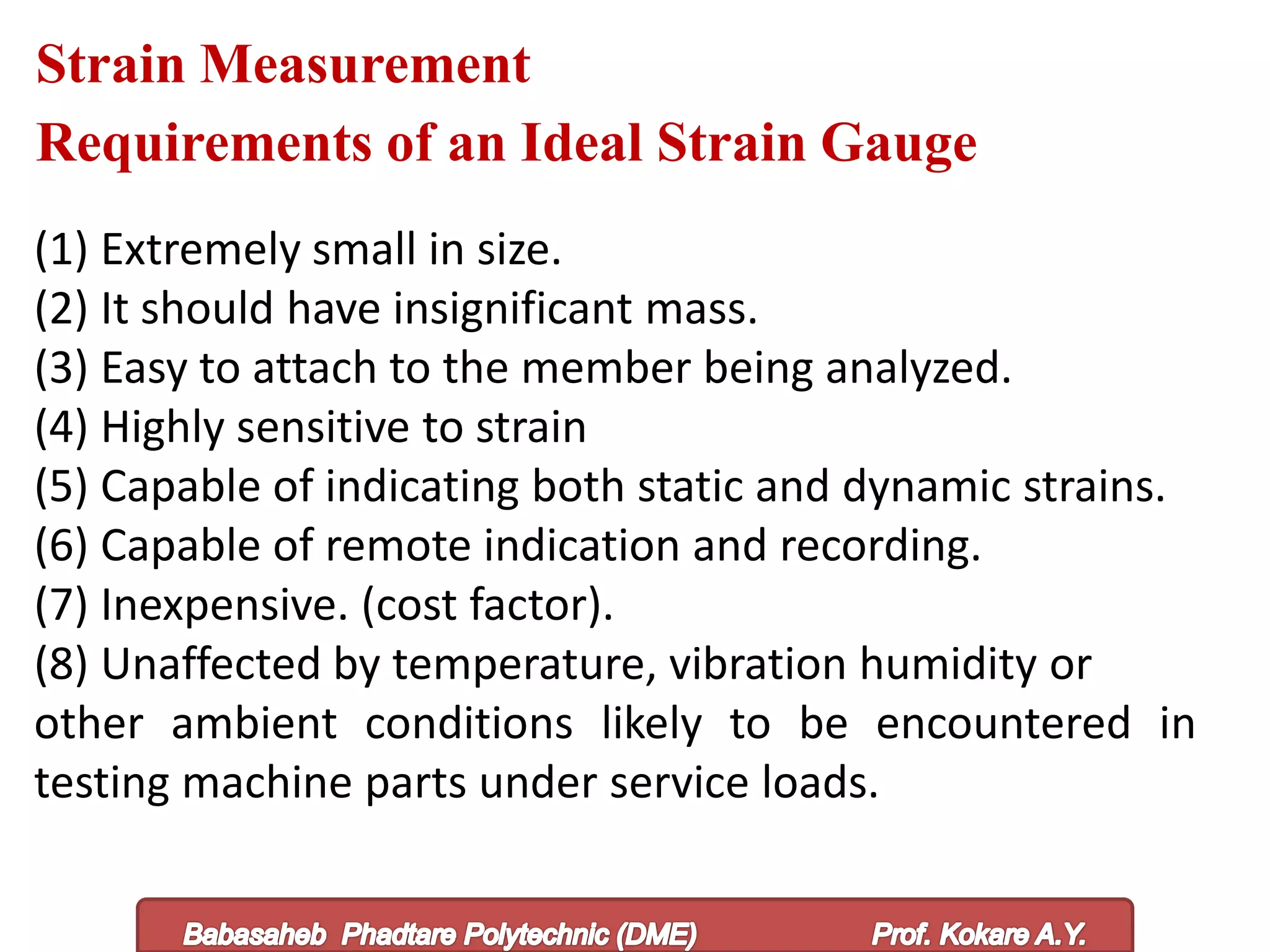 Ch. no. 5 vibration and strain measurement | PPTX
