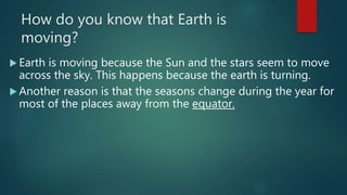 How does Earth move? | PPT