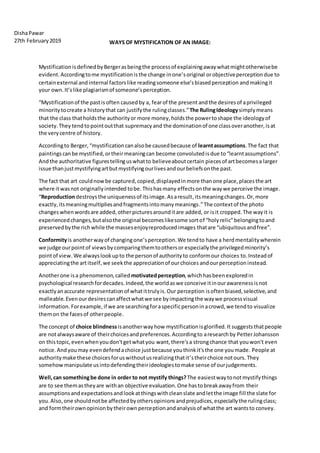 Essay on Mystification | DOCX