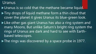 What do you know about Jupiter, Saturn, and Uranus? | PPTX