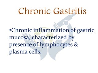 Chronic Gastritis Pathology | PPTX